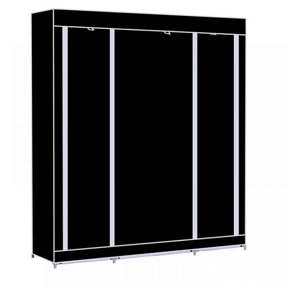 Folding 4 Door Wardrobe - Collapsible Wardrobe 88130 MDF (Medium ...