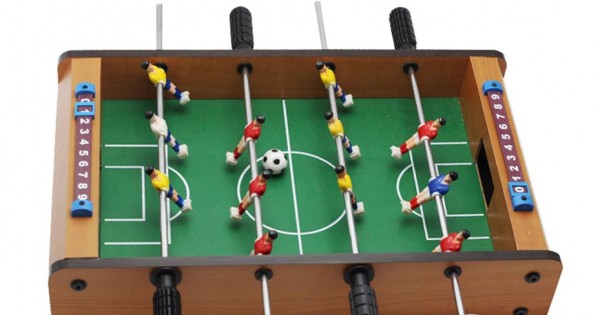 Ontek Mid-Sized Football, Mini Football, Table Soccer Game, 6 Rods, 24 ...