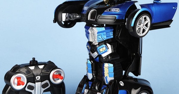 New Remote Control Rc Cars Toys For Kids Transformer Model Battery Operated